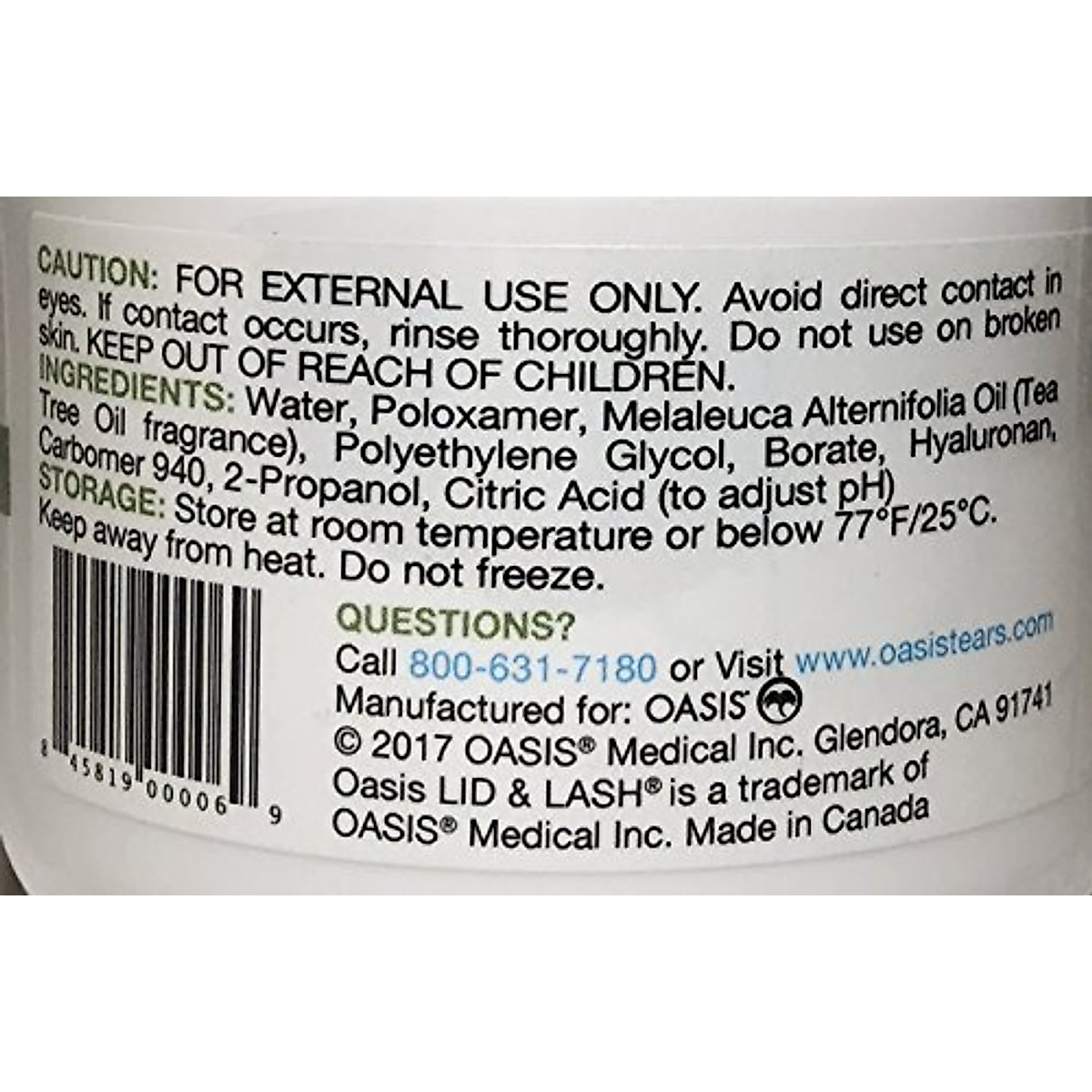 Oasis LID & LASH Eyelid & Lash Cleansing Pads