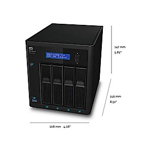 WD 16TB My Cloud Pro Series PR4100 Network Attached Storage - NAS - WDBNFA0160KBK-NESN