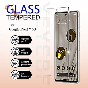 YEYEBF Google Pixel 7 Screen Protector, [2 Pack] Full Coverage Tempered Glass Screen Protector for Pixel 7 [Anti-Shatter][3D Glass][Case-Friendly]