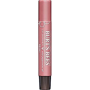 Burt's Bees 100% Natural Moisturizing Lip Shimmer, Peony - 1 Tube
