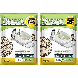 Purina Tidy Cats Litter, Breeze Litter Pellets to be Used with Breeze Litter System, Prevents Dust and Tracking, 3.5 LB Each (Pack of 2)