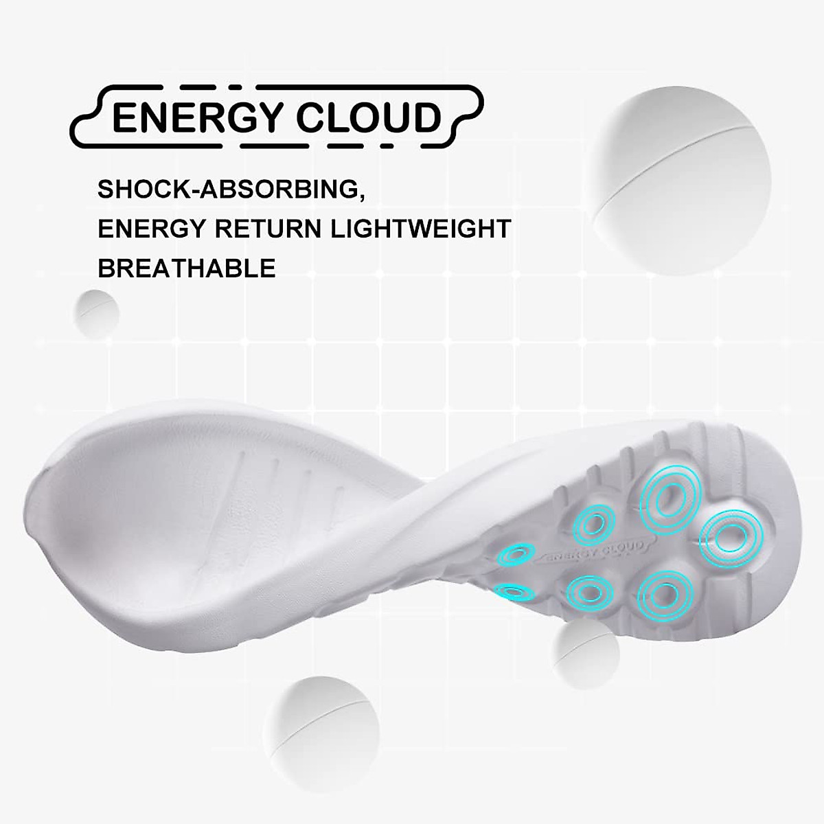 KOLILI Women's Walking Shoes Sock Sneakers Slip on Mesh Comfortable Running Shoes for Gym Travel Work, Dark Gray, US 7