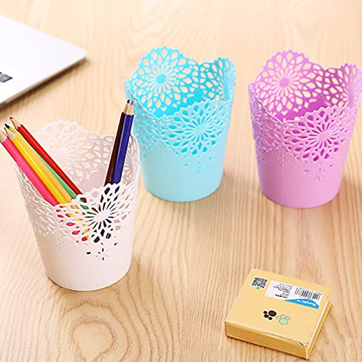 Cabilock Mini Trash Can Mini Trash Bins Mini Trash Container Desktop Trash can Wastebasket Bathroom: Vanity