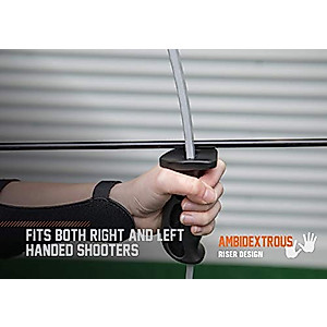 Bear Archery Crusader Bow for Youth, Recommended Ages 9-12, Ambidextrous, Continuous Draw Weight Up to 20 lb., Continuous Draw Length Up to 28-inches