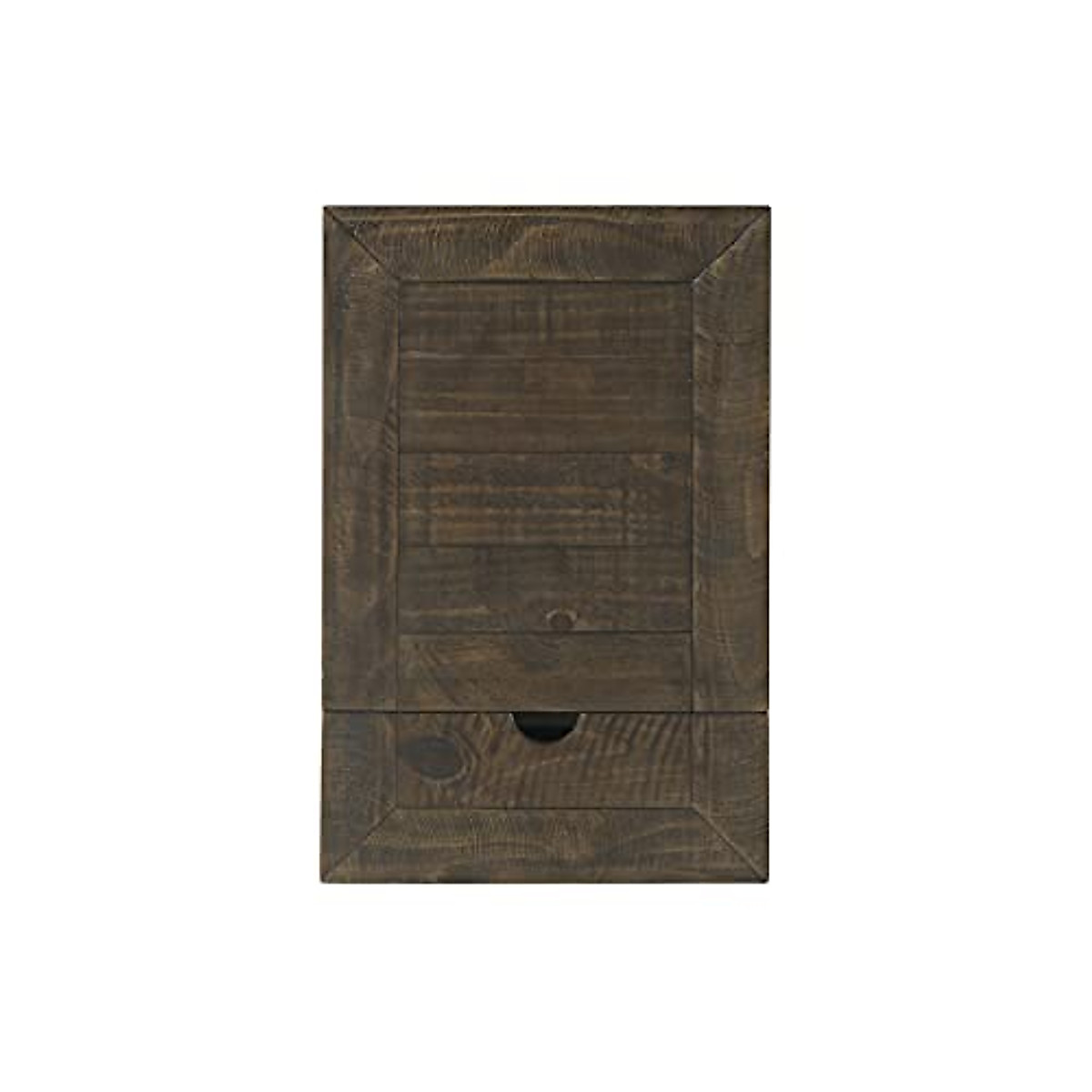 Martin Svensson Home Monterey Chairside Table - Rustic Farmhouse Style with Drawers - Cream White and Brown Top - Bedroom or Living Room Furniture for Storage, Solid Wood, Antique Finish