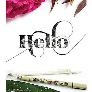 Sakura Pigma 50034 Micron Blister Card Ink Pen Set, Black, 005 6CT