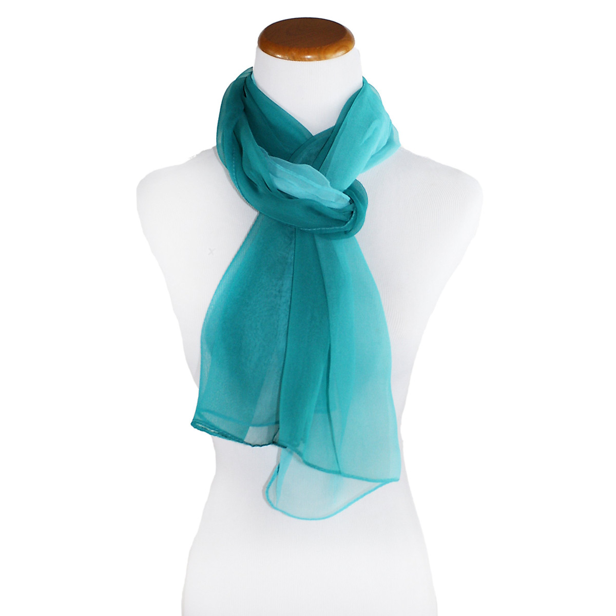 Ted and Jack - Silk Ombre Lightweight Accent Scarf in Teals