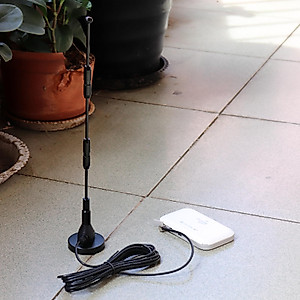 CHHLIUT High Gain TS9 Antenna 4G LTE 2.4GHZ Antenna 20DBi Omni Directional Antenna with Magnetic Stand Base 9.8ft Extension Cable