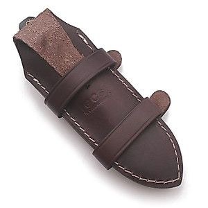 GCS Handmade Micarta Handle D2 Tool Steel Tactical Hunting Knife with leather sheath Full tang blade designed for Hunting & EDC GCS 187 Black