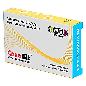 CanaKit Raspberry Pi WiFi Wireless Adapter / Dongle (802.11 n/g/b 150 Mbps)
