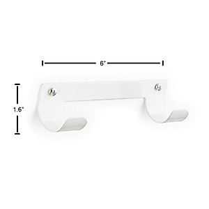 HOMZ T-Leg Ironing Board Holder, White, Mounting Hardware Included