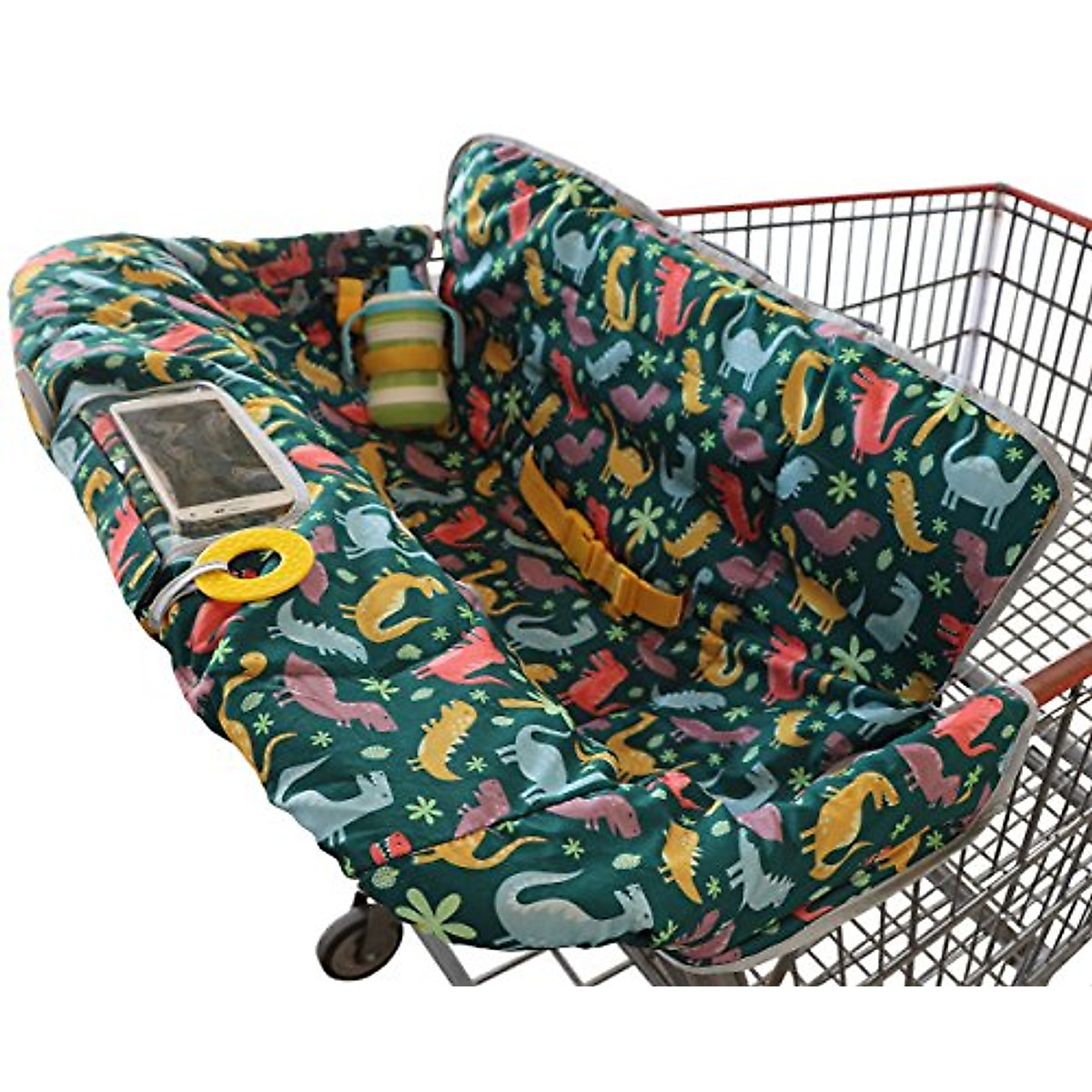 Suessie Shopping Cart Cover and High Chair Cover, Dinosaurs