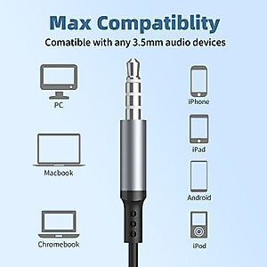 BENEWY ME910 Earphones, Wired Headphones with Microphone, in-Ear Noise Lsolating Earbuds and Volume Control, 3.5mm Jack Earphones for iPhone, iPod, iPad, MP3, Huawei, Samsung