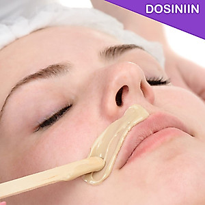 100Pcs Large Wax Waxing Wooden Stick, Body Hair Removal Sticks Applicator Spatula, Size 6" X3/4"