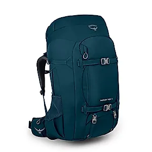 Osprey Fairview Trek 70 Women's Travel and Backpacking Backpack, Night Jungle Blue