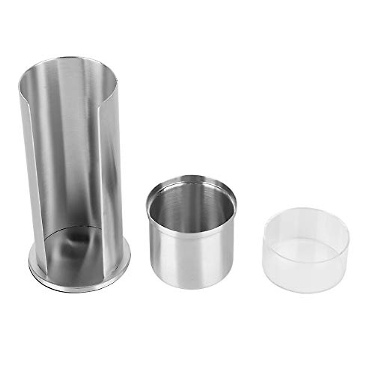 QiruIXinXi Cotton Pad Swab Storage Box, Multifunctional Desktop Stainless Steel Makeup Remover Box, for Cotton Balls, Swabs, Makeup Pads