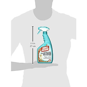 Simple Solution Hard Floor Pet Stain and Odor Remover | Dual Action Cleaner for Sealed Hardwood Floors | 32 Ounces