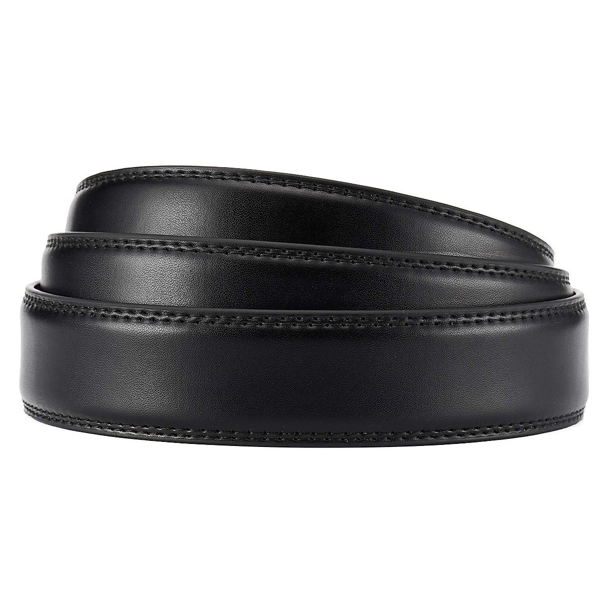 CHAOREN Ratchet Belt Strap Only 1 1/8", Replacement Leather Belt for 32mm Buckle