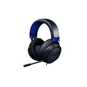 Razer Kraken for Console - Wired Console Gaming Headset (Custom-Tuned 50 mm Drivers, Cooling Gel-Infused Ear Cushions, Unidirectional Retractable Microphone, Cross-Platform) Black-Blue