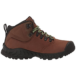 KEEN Women's NXIS Explore Mid Height Waterproof Fast Packing Hiking Boots, Bison/Campsite, 6