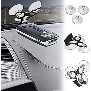 YeeBeny Car Windshield Radar Detector Suction Cup Mount Holder Compatible with Escort Max / Max2 / Max360 Radar, Not for MAX360c Cradle Radar (Bracket & 6 Clear Suction Cups)