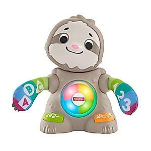 Fisher-Price Linkimals Smooth Moves Sloth, clapping baby toy with music, lights, and learning songs for babies & toddlers ages 9 months & up