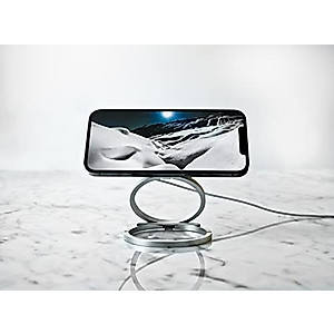 Galileo Gear - MagDisc Thinnest Charger Stand Compatible for MagSafe Charger, Desk Phone Stand - Fast Wireless Charger Stand, Compatible for iPhone 12, 13, 14