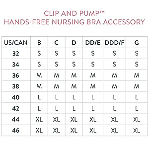 BRAVADO! DESIGNS Women’s Pumping Bra Hands Free | Clip and Pump | Pumping Accessory | Black | L