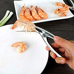 SFASTER Shrimp Deveiner Tool, Stainless Steel Peel Shrimp Kitchen Tools, Shrimp/Mantis Shrimp Peeling Tool Seafood Peeler Tools
