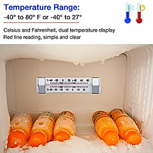 20 Packs Freezer Kitchen Thermometer Refrigerator Thermometer Freezer Thermometer Fridge Thermometer Cooler Thermometer for Kitchen Home Supplies