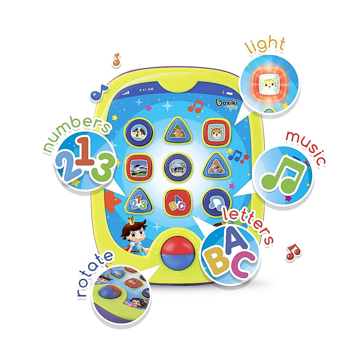 Boxiki kids Smart Pad Educational Toys for Babies and Children - Preschool Learning Toddler Tablet Toy for Infants. Learn ABC, Numbers & Play Games.Learning Toys for 3,4,5 Years Old Boys & Girls