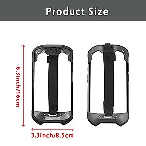 Protective Cover Case Rugged Boot with Hand Strap for Zebra TC51 TC52 TC56 TC57 TC510K,Case for Handheld Barcode Touch Mobile Computer,Scanner Accessories(Black)