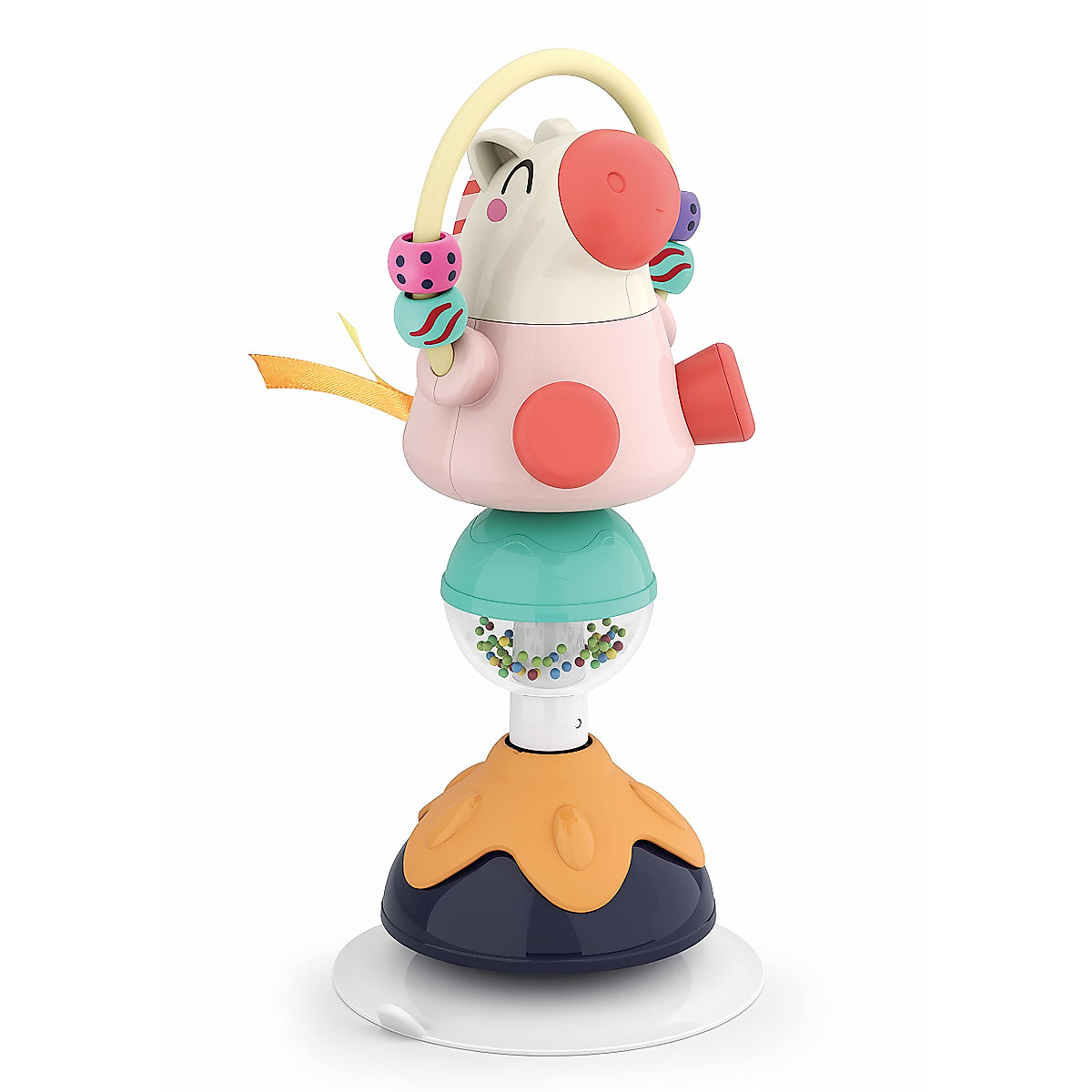 Baby Toys 6 to 12 Months - High Chair Toys with Powerful Suction Cups, Baby Rattles Shaker, Turn, Suction Toys for Baby 0-6-12-18 Months, Gift for Baby Boy & Girl