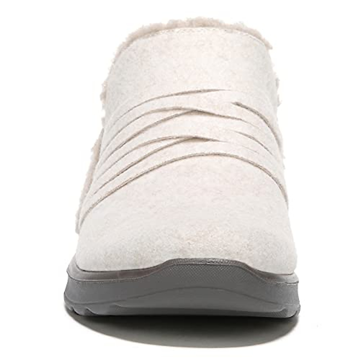 BZees Women's Glide Slip-On Ankle Boot Sneaker, Eggnog Flannel, 10