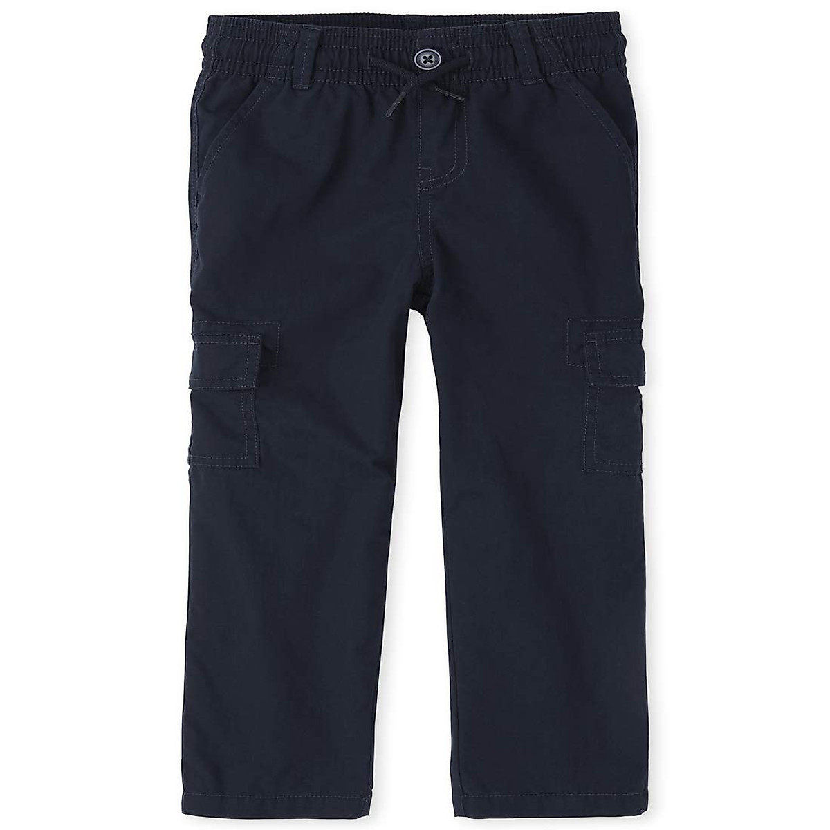 The Children's Place boys Pull on Slim Cargo Pants, New Navy Single, 8 US