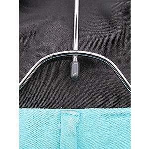 NAHANCO NH4TPH 4-Tier Pant Hanger with Clips for Closet Organization - 3/Pack, Chrome