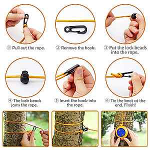 Portable Travel Clothesline, 26-Foot Retractable Clothesline with 10 Stoppers and 20 clothespins, Adjustable Indoor/Outdoor Laundry Line for Hotel, Cruise, Backyard