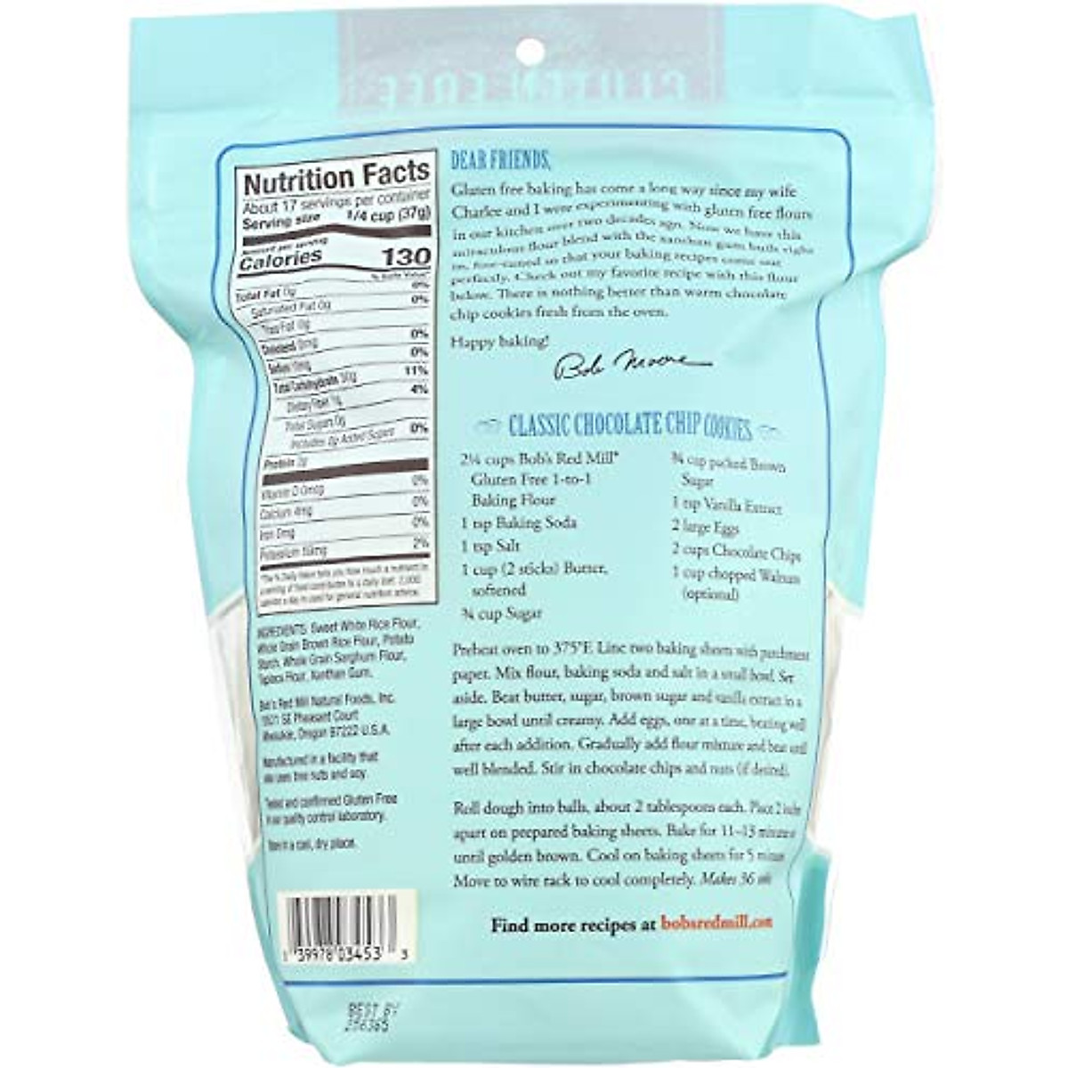 Bob's Red Mill Gluten Free 1-to-1 Baking Flour, 22-ounce