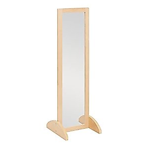 ECR4Kids Double-Sided Bi-Directional Mirror, Kids Furniture, Natural