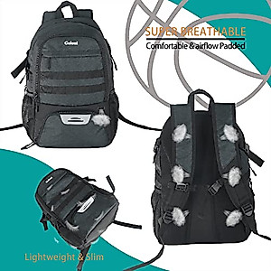 Goloni | Large soccer backpack bag with shoe and ball compartment, soccer backpack, baseball, softball, volleyball sport bag, travel gym backpack, basketball training equipment Water Resistant