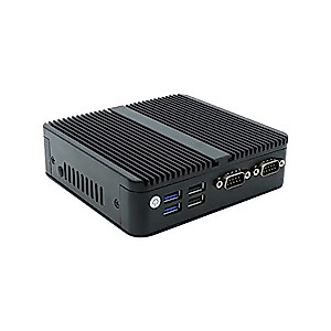 VENOEN Fanless Mini PC Windows 11 Pro Industrial PC 12th Gen in-tel J6412 Processor, 8G DDR4 256G M.2 SSD Office Home Industrial Mini Computer, 2xHD-MI+DP Triple Display/2xLan/2xRS232 COM/WiFi/BT 4.2