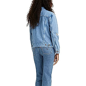 Levi's Women's Ex-Boyfriend Trucker Jacket, Pick Holes, Medium