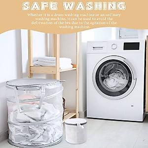 3 PCS Lingerie Bags for Washing Delicates, Bra Washing Bags for Laundry Washing Machine, Underwear Washing Bag, Bra Washer Protector, Grey