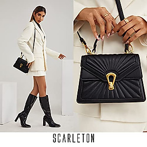 Scarleton Crossbody Bags for Women, Handbags for Women, Top Handle Satchel Purses for Women, Shoulder Bag Purse, H210001 - Black