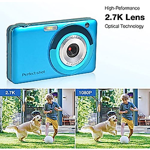 Digital Cameras for Kids Digital Camera, Compact Digital Cameras FHD 1280P 48MP with 16X Digital Zoom, Portable Mini Camera for Photography with 32G SD Card Vlogging Camera