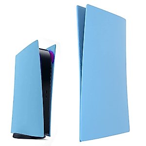 Digital Edition Face Plates Cover Skins Shell Panels for PS5 Console, Anti Scratch Dustproof Face Plates Replacement Accessories for PS 5 Digital Edition(Starlight Blue)