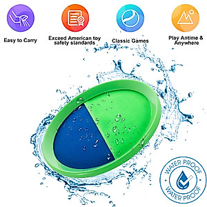 Weehoey Kids Toys - Outdoor Games for Kids, Toss and Catch Ball Set with 6 Paddles 3 Balls, Toys for 3 4 5 6 7 8+ Year Old Boys Girls Christmas Birthday Gifts