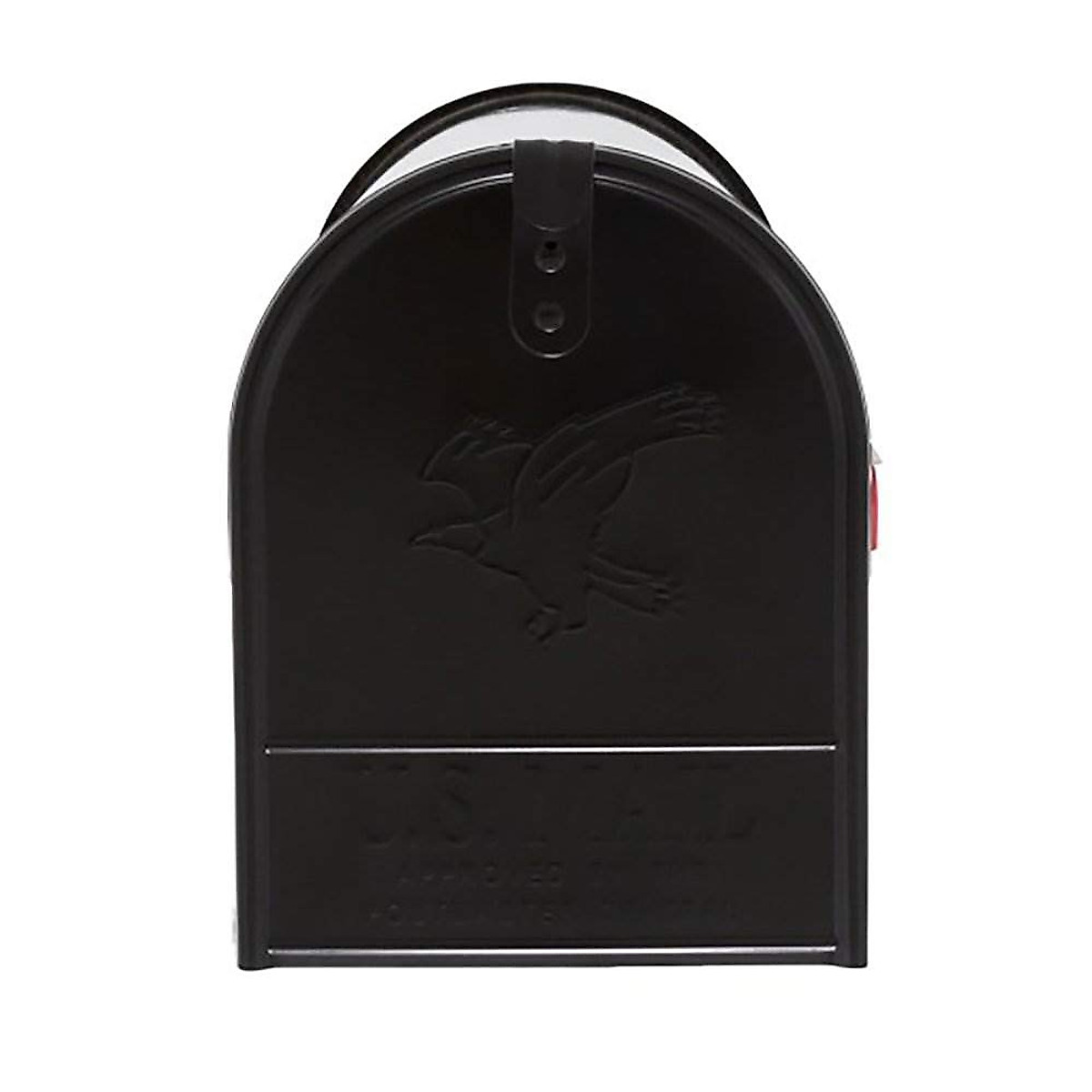Gibraltar Mailboxes Elite Large Capacity Galvanized Steel Black, Post-Mount Mailbox, E1600B00