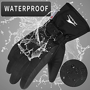 Achiou Ski Snow Gloves Winter Warm 3M Thinsulate Waterproof Touchscreen Men Women