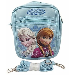 Disney Frozen Queen Elsa Camera Bag Case Little Girl Bag Handbag Licensed - Baby Blue